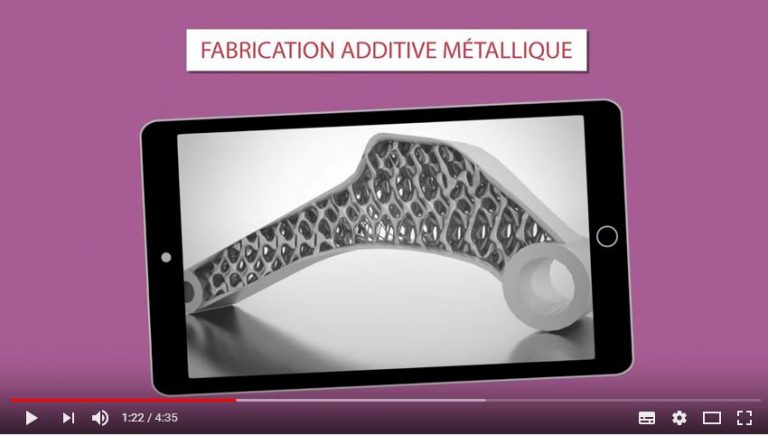 La fabrication additive métallique - vidéo pédagogique - Centre Pro3D